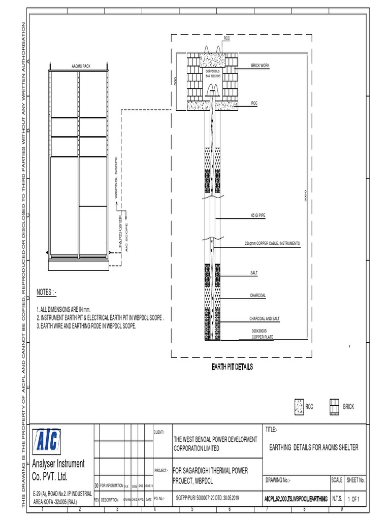 Earthing Drawing | PDF | Manufactured Goods | Building Engineering
