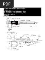 Vernier Caliper Calibration Record Sheet | PDF | Calibration | Metrology