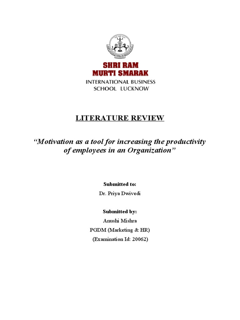 Literature Review | PDF | Motivation | Motivational