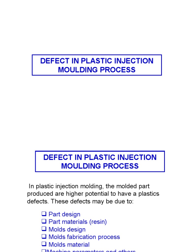 6 Plastic Part Defect - 0 | PDF | Building Materials | Applied And ...