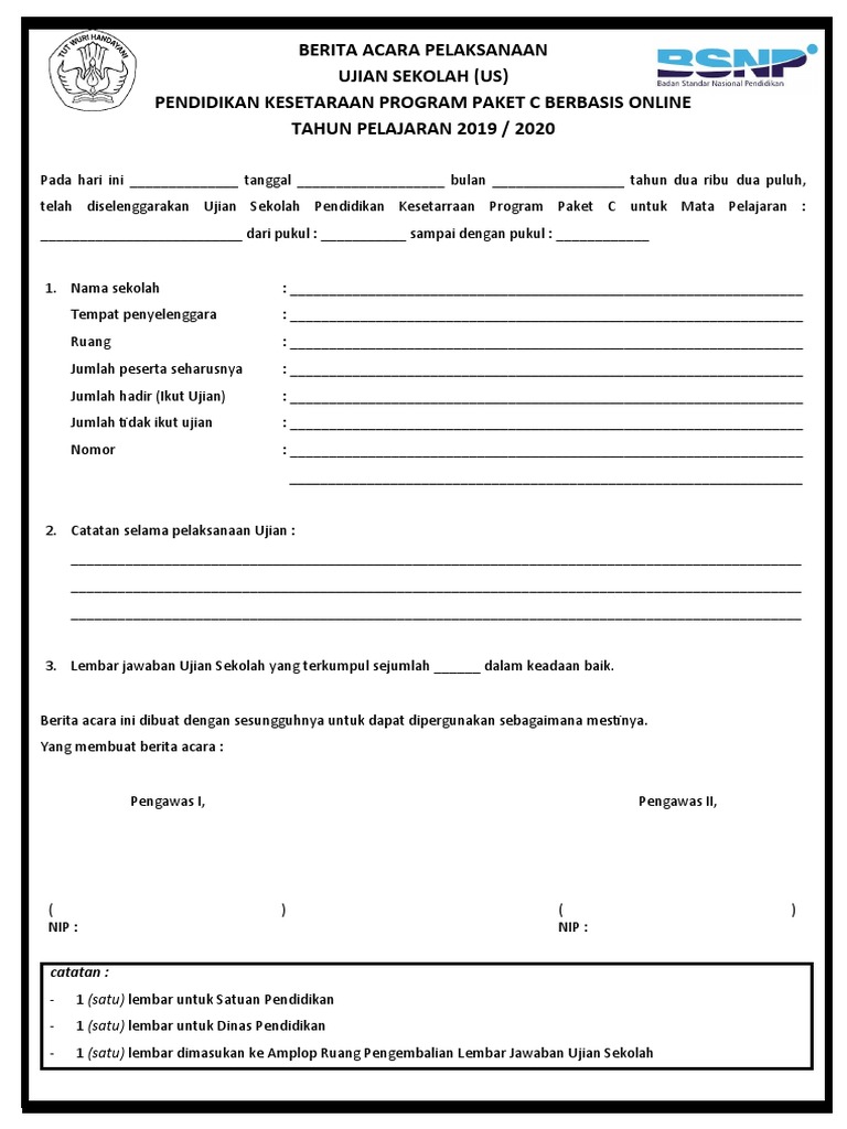 Administrasi Amplop Berita Acara-Daftar Hadir | PDF