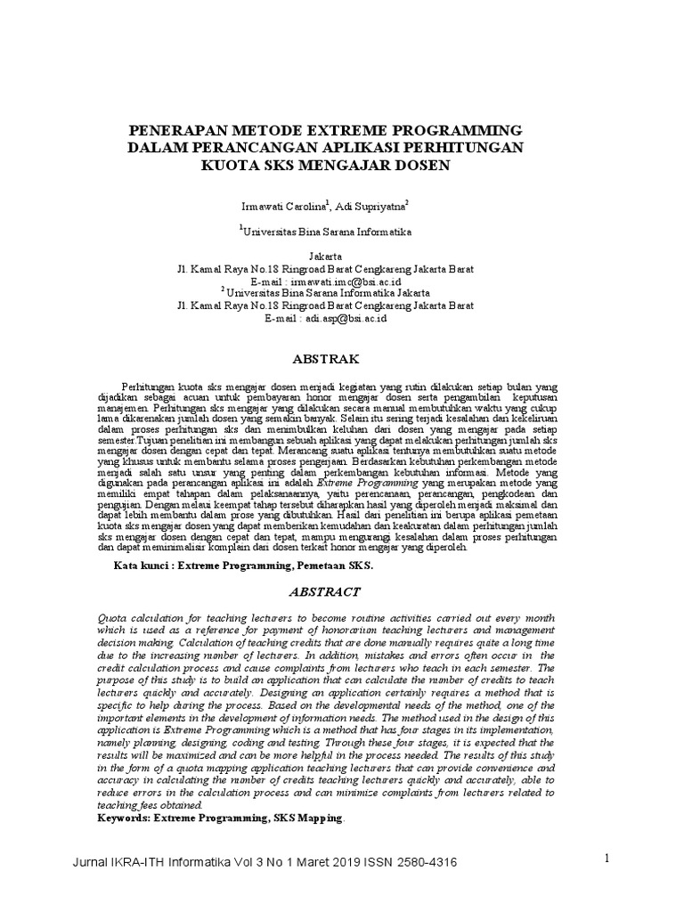 Penerapan Metode Extreme Programming Dalam Perancangan Aplikasi ...