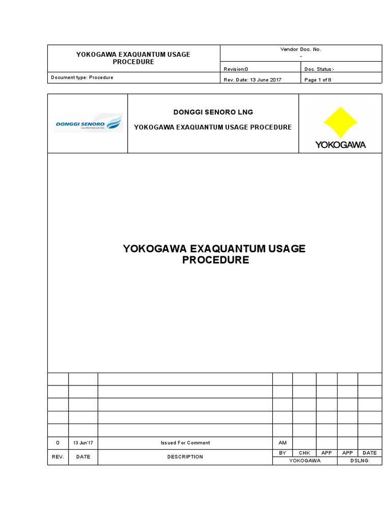 Yokogawa ExaQuantum Usage Procedure Rev1 | PDF | Backup | Databases
