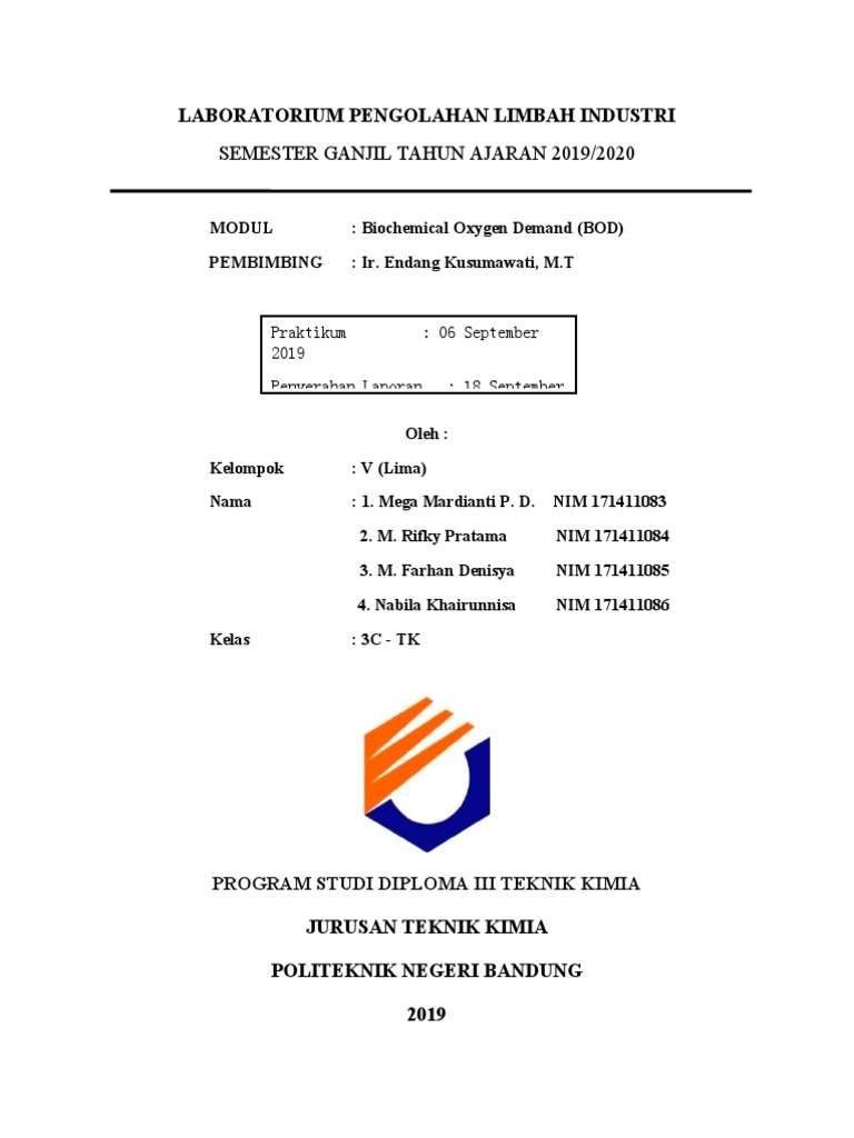Rumus Perhitungan BOD Limbah Industri | PDF