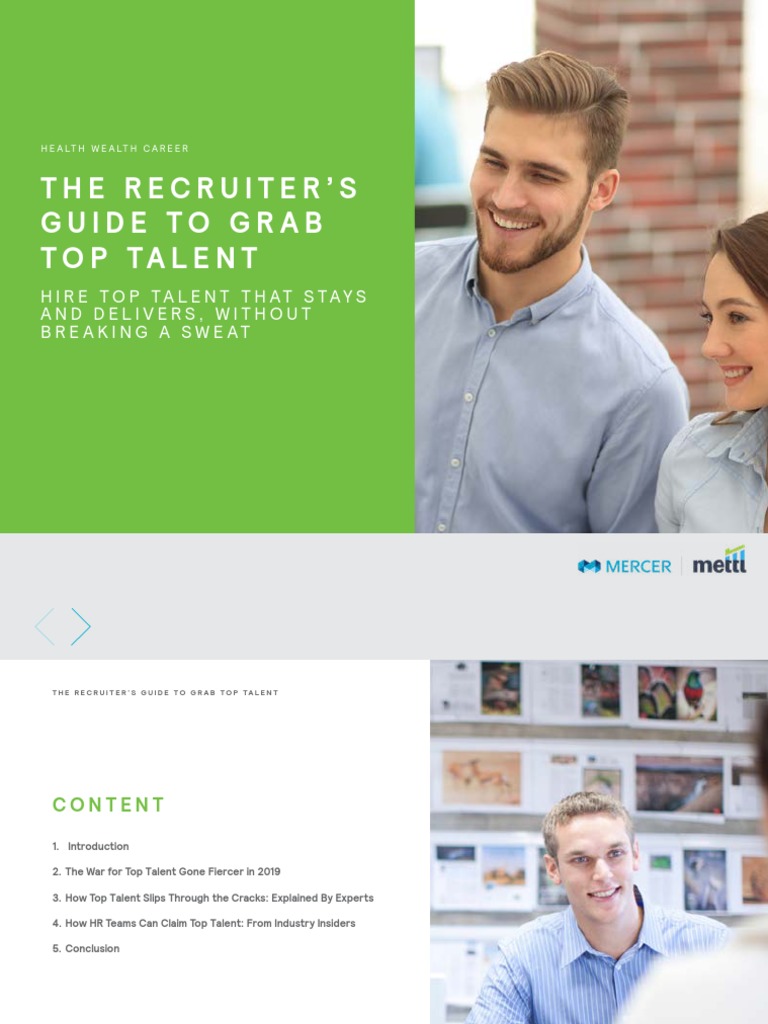 The Recruiter's Guide To Grab Top Talent PDF | PDF | Recruitment ...