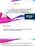 Understanding Class Cutting in Schools | PDF | Reinforcement | Action ...
