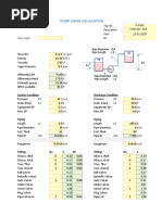 Pump Sizing Calculation | PDF | Pump | Pipe (Fluid Conveyance)