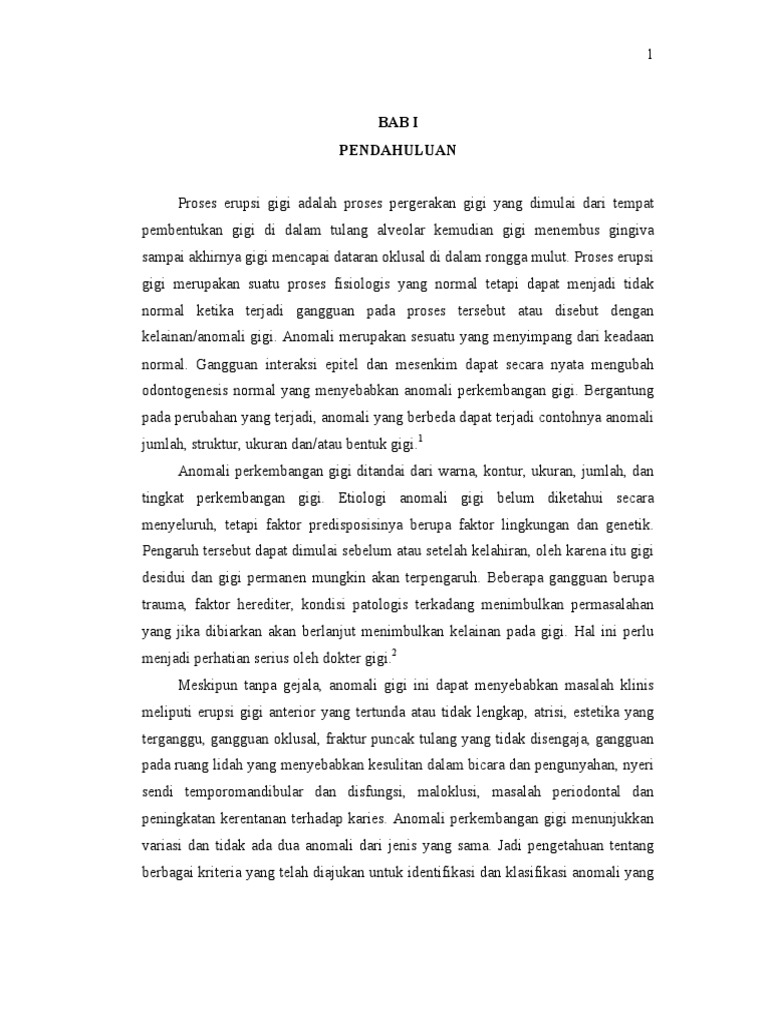 Proses Erupsi Gigi PDF | PDF