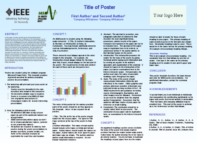 Poster Session Template