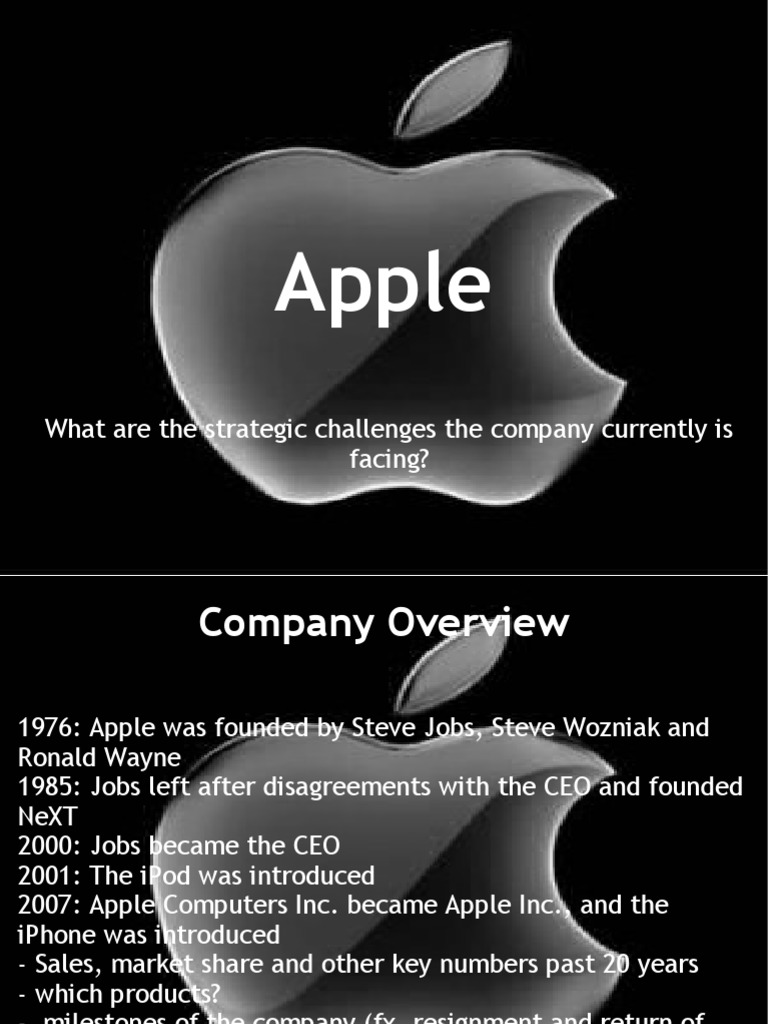 Apple's Strategic Challenges and Insights | PDF