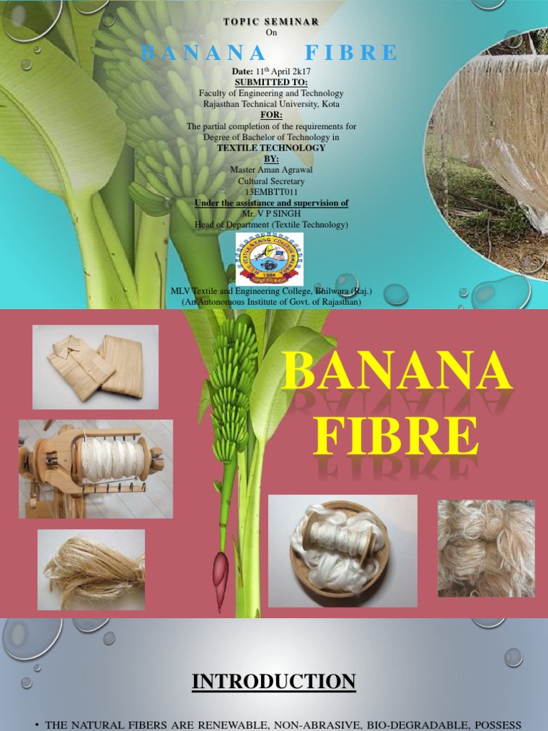 Banan Fiber PDF | PDF | Composite Material | Textiles