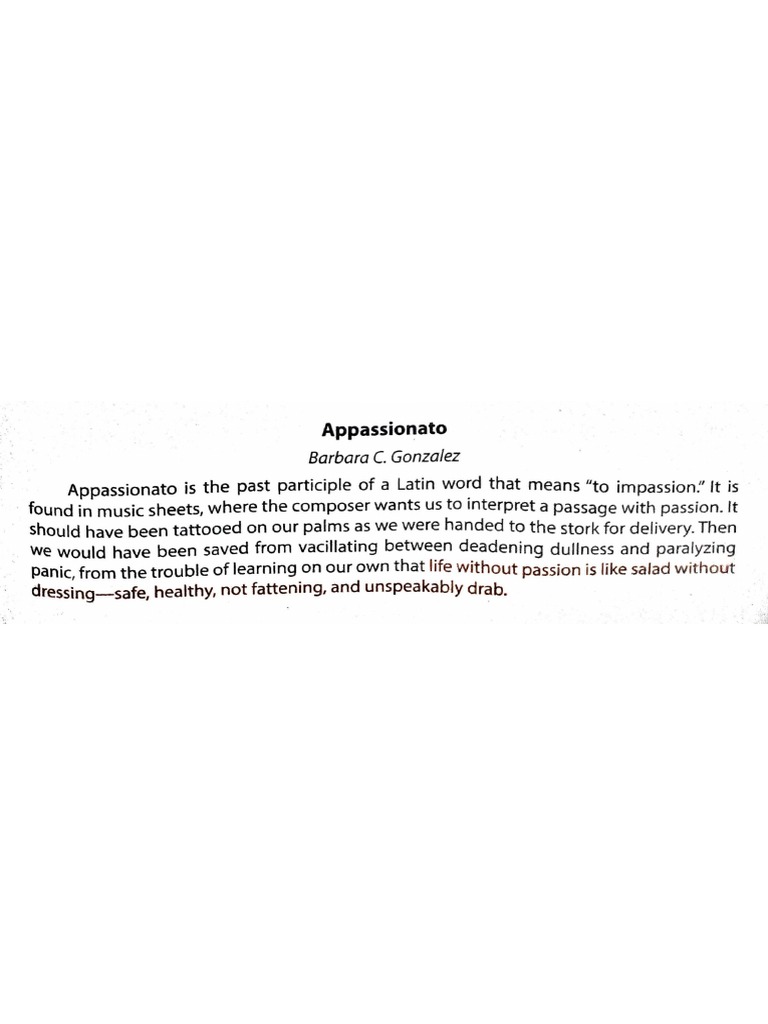 Appassionato | PDF