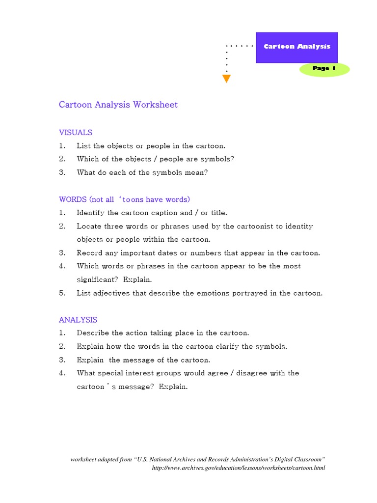 Cartoon Analysis | PDF | Cartoon