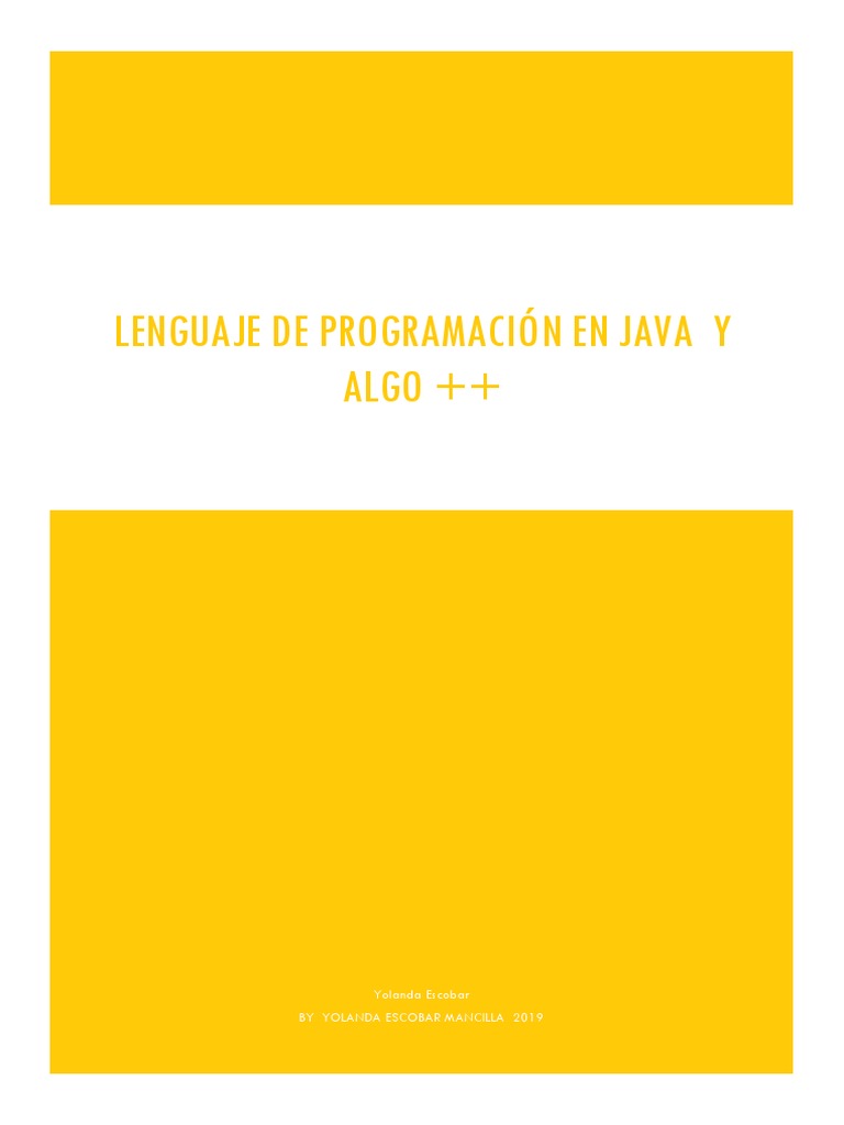 Libro Java Intro PDF | PDF | Java (lenguaje de programación ...