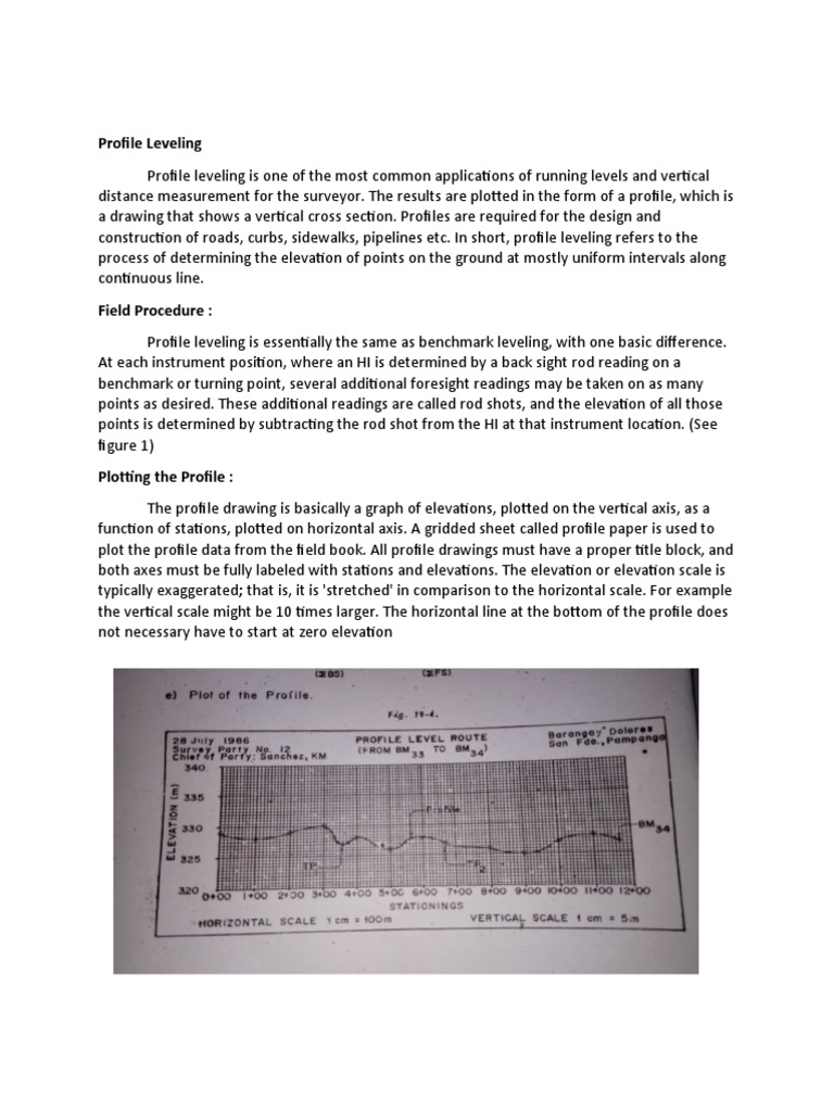 Profile Leveling (Written Report) | Download Free PDF | Teaching ...