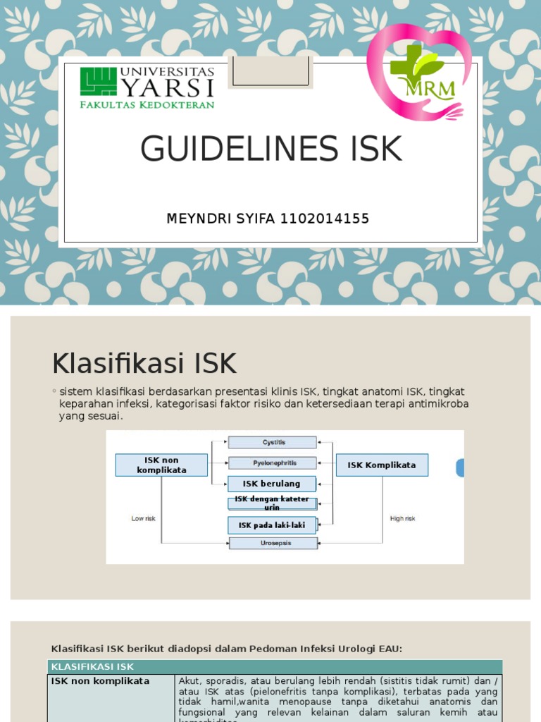 Pedoman Tatalaksana ISK Wanita | PDF