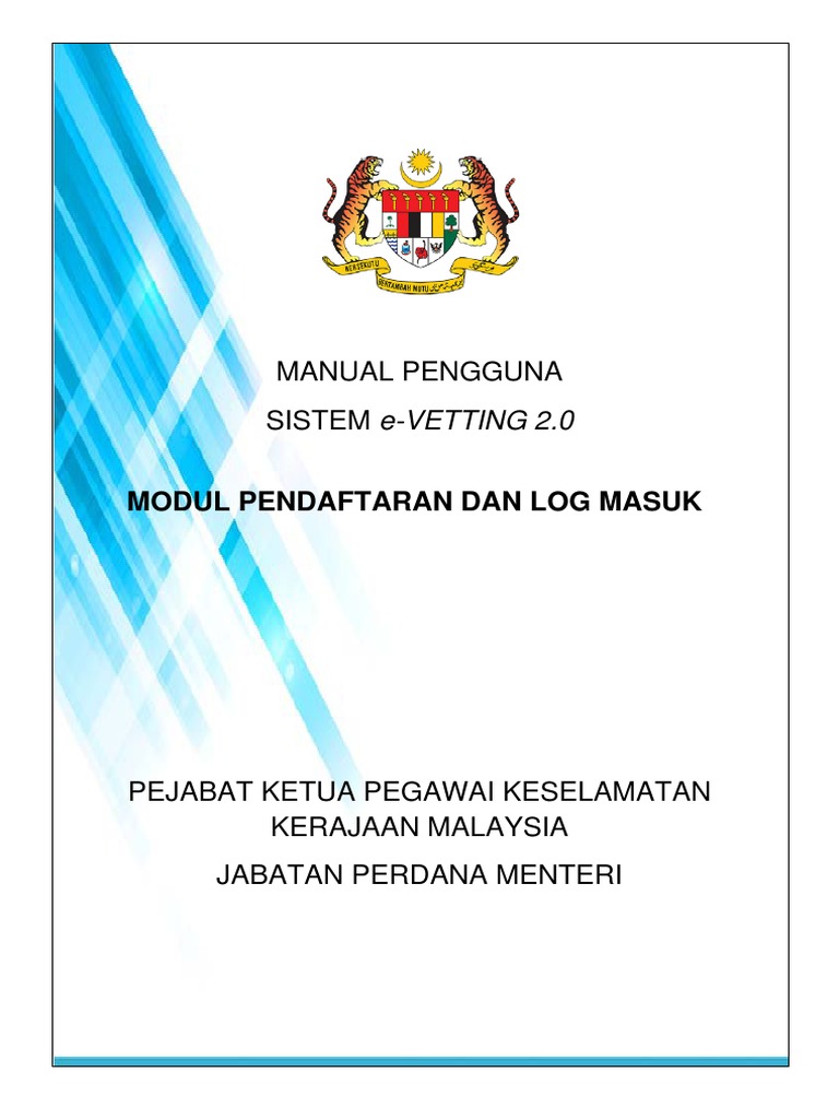 Manual Pengguna - Daftar Log Masuk PDF | PDF
