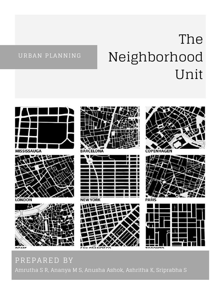 Clarence Perry's Neighborhood Unit Concept | PDF | Neighbourhood
