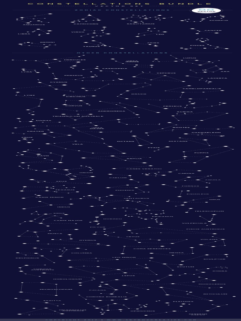 88 Constellations Vector Bundle by Skybox Creative | PDF