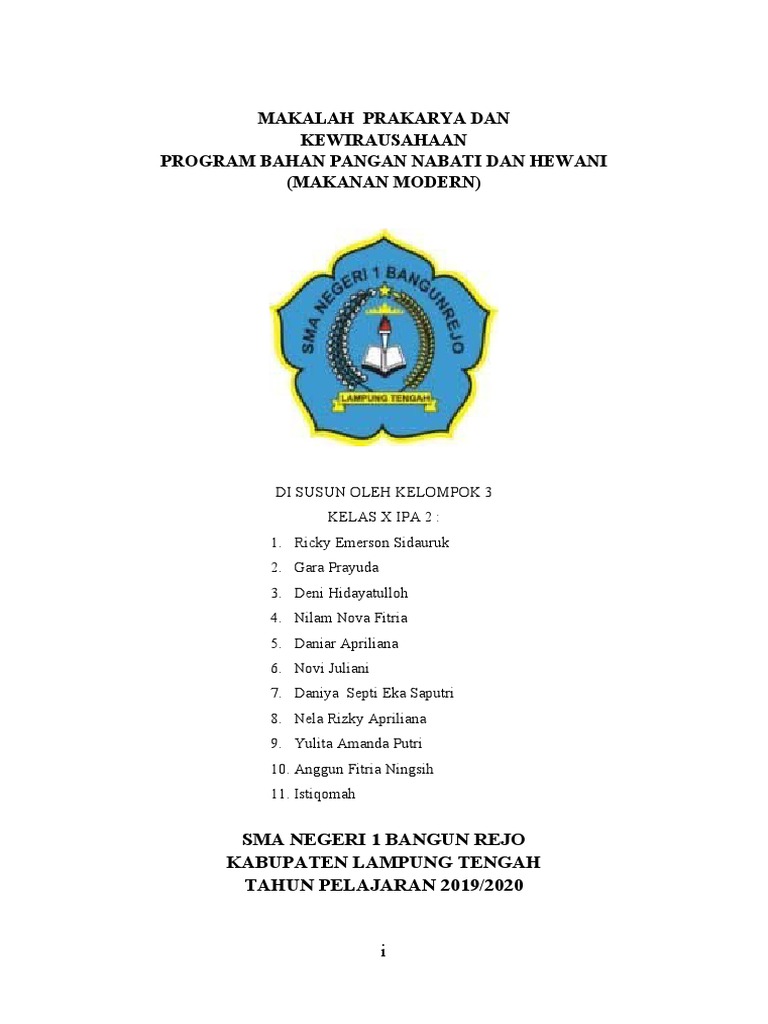 Makalah Prakarya Dan | PDF