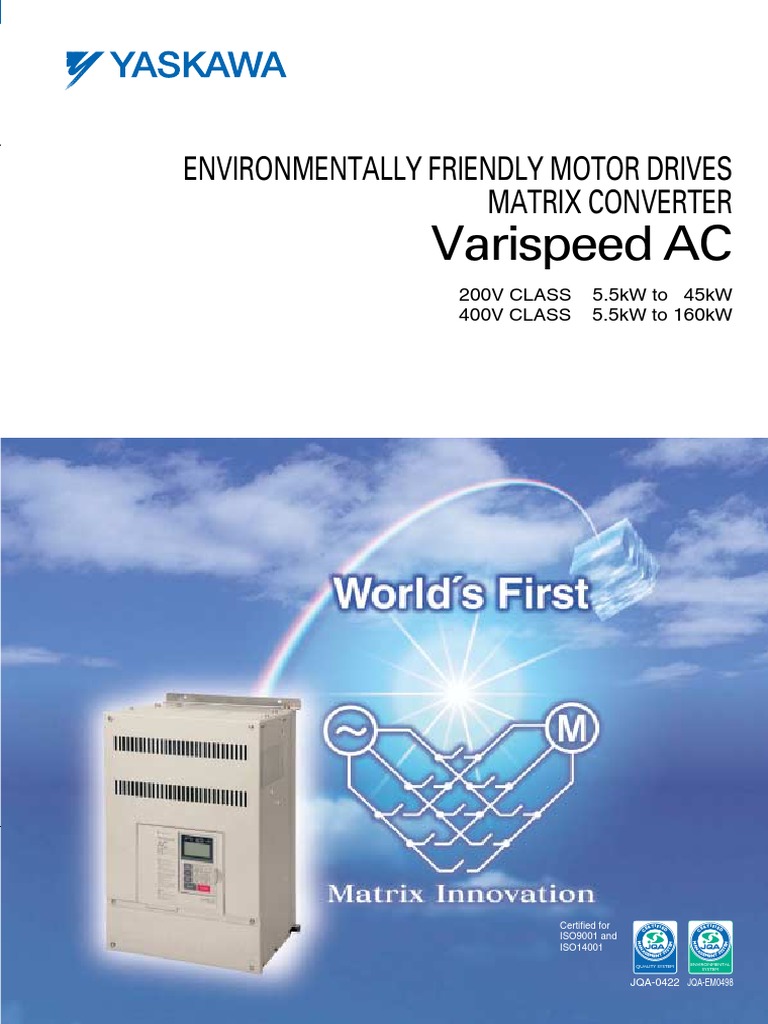 Varispeed AC Matrix Converter Overview | PDF | Power Supply | Power ...