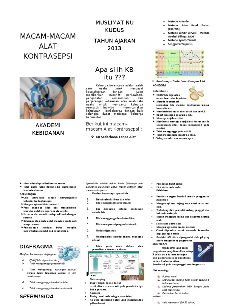 Leaflet Macam Macam KB | PDF