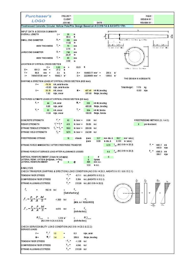 Prestressed Concrete Circular Hollow Section | PDF | Civil Engineering ...