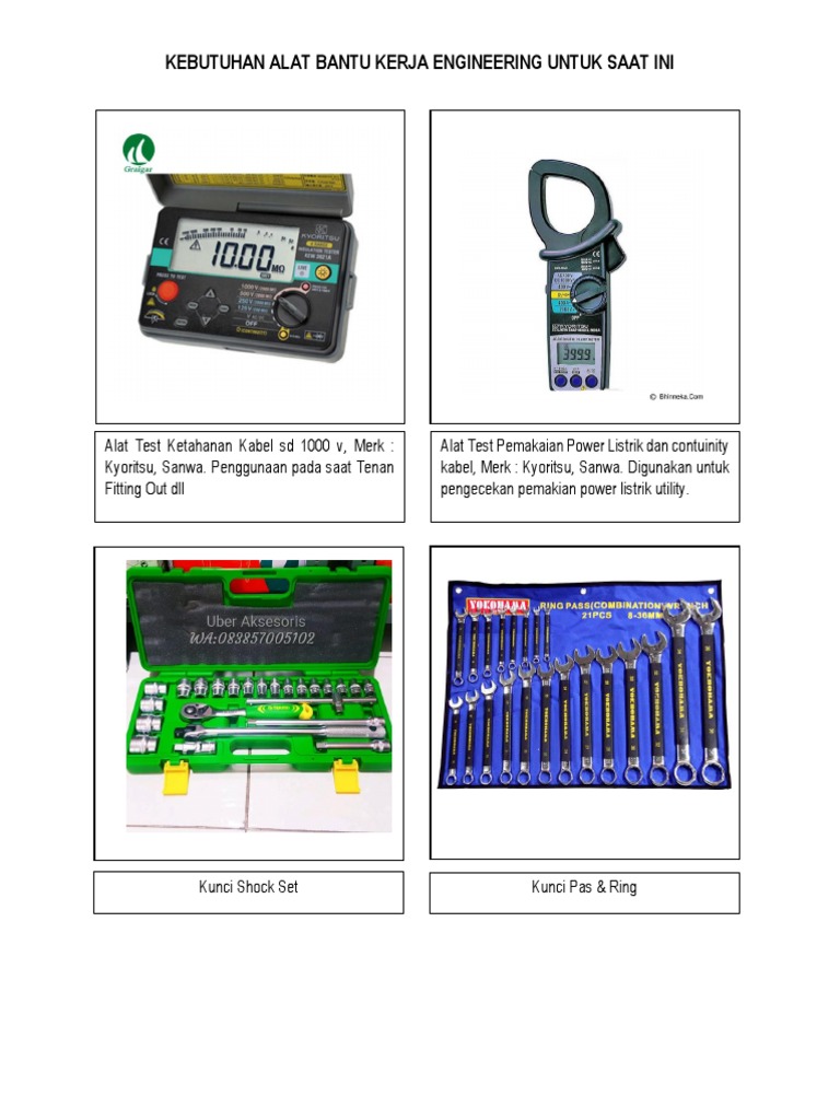 Alat Bantu Kerja Engineering PDF | PDF