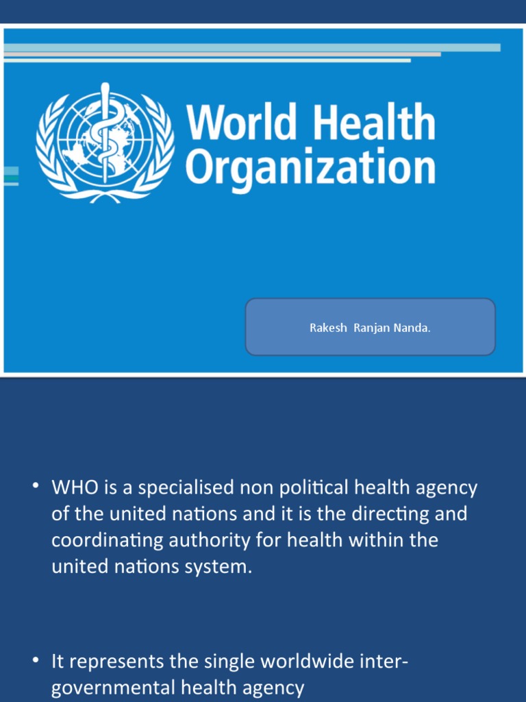WHO | PDF | World Health Organization | Medical Humanities
