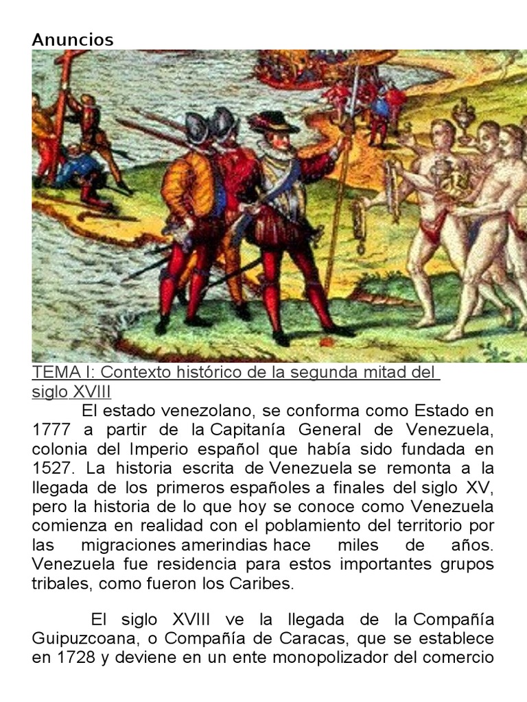 Historia colonial Venezuela 1777-1810 | PDF | Venezuela | Agitación