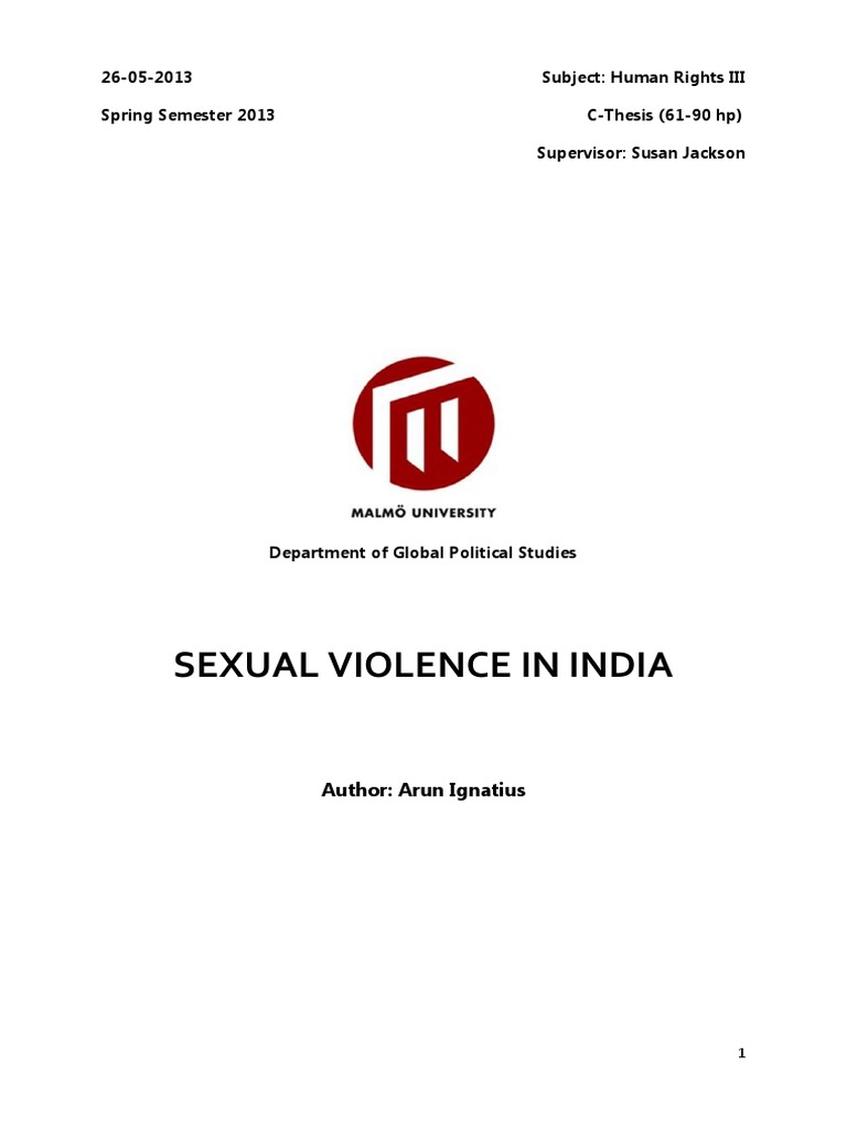 Sexual Violence in India | Download Free PDF | Intersectionality | Rape