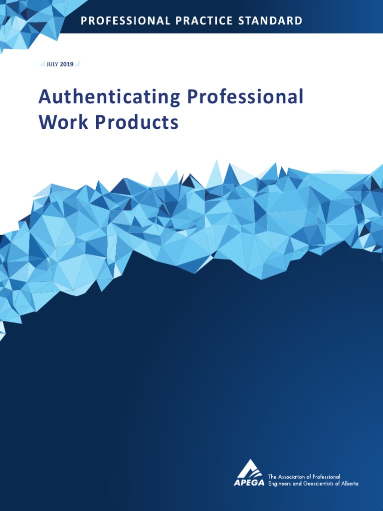 APEGA Professional Practice Standard | PDF | Authentication ...