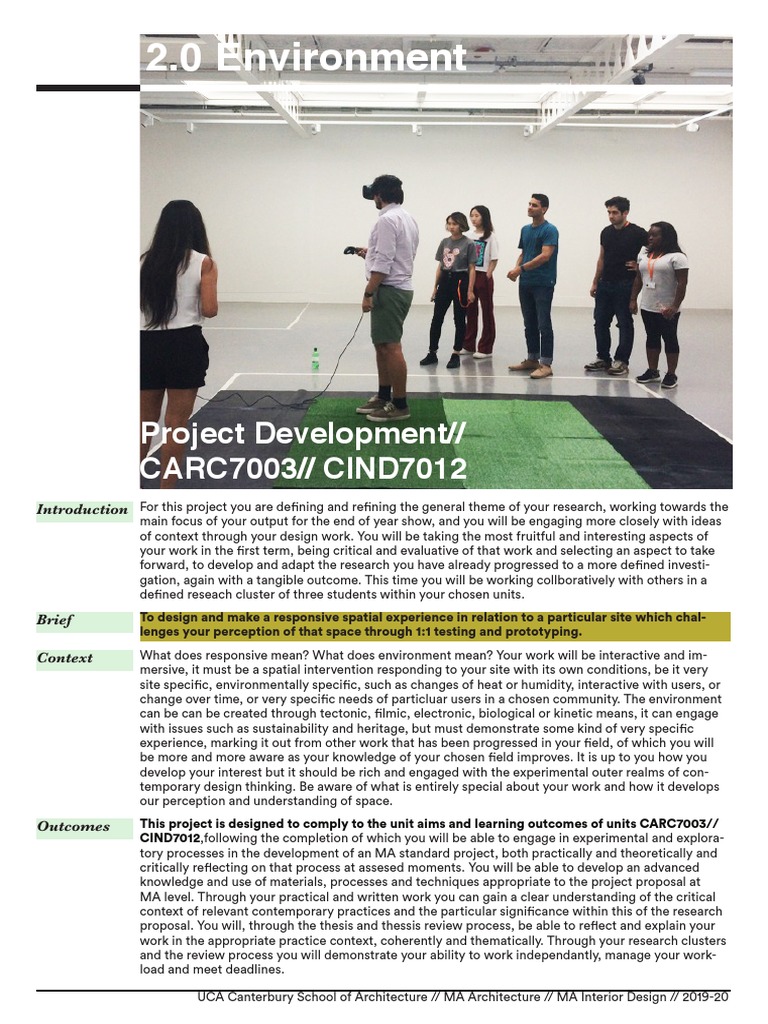 02 - Project Development Brief PDF | PDF | Design | Thesis