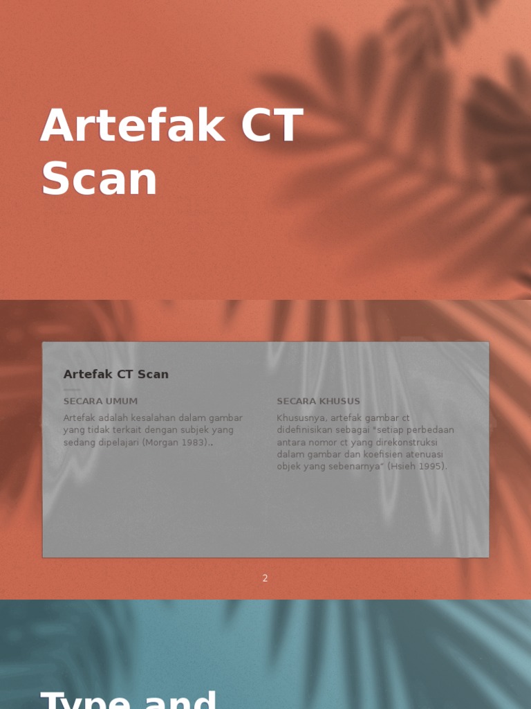 Artefak Pada CT Scan | PDF