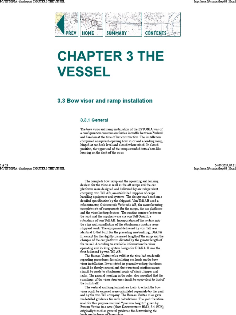 Bow Visor Design | PDF | Deck (Ship) | Mechanical Engineering