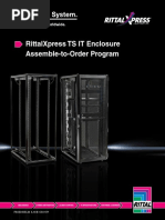 Datasheet - Rittal 42U Server Cabinet | PDF | Door | Sheet Metal