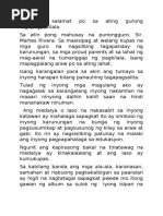 Closing Remarks Tagalog | PDF