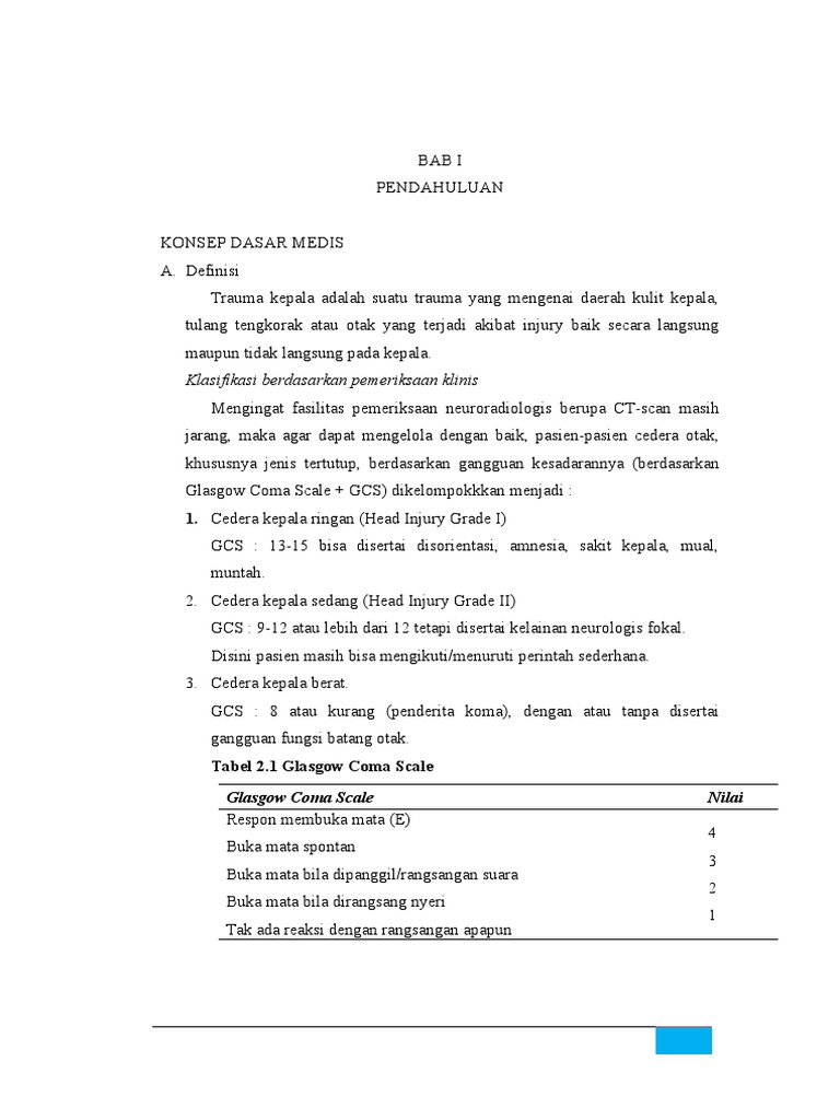 LP Trauma Capitis | PDF