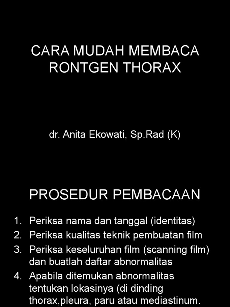 Thorax Pulmo Dan Cor | PDF