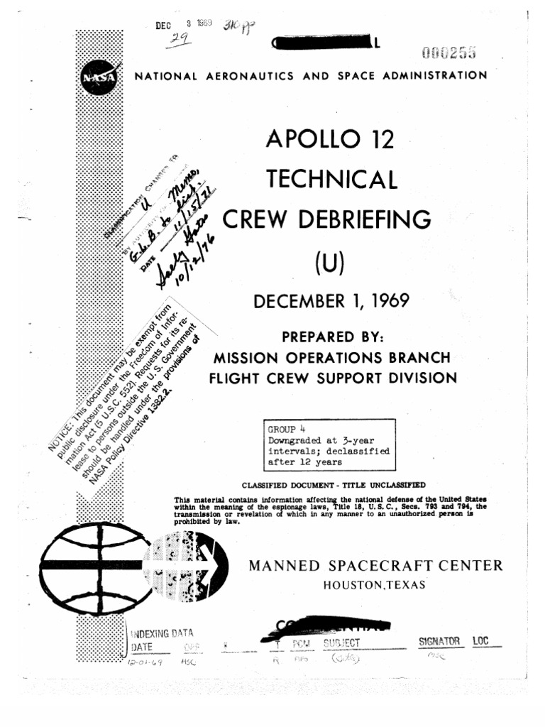 Apollo 12 Mission Report | PDF