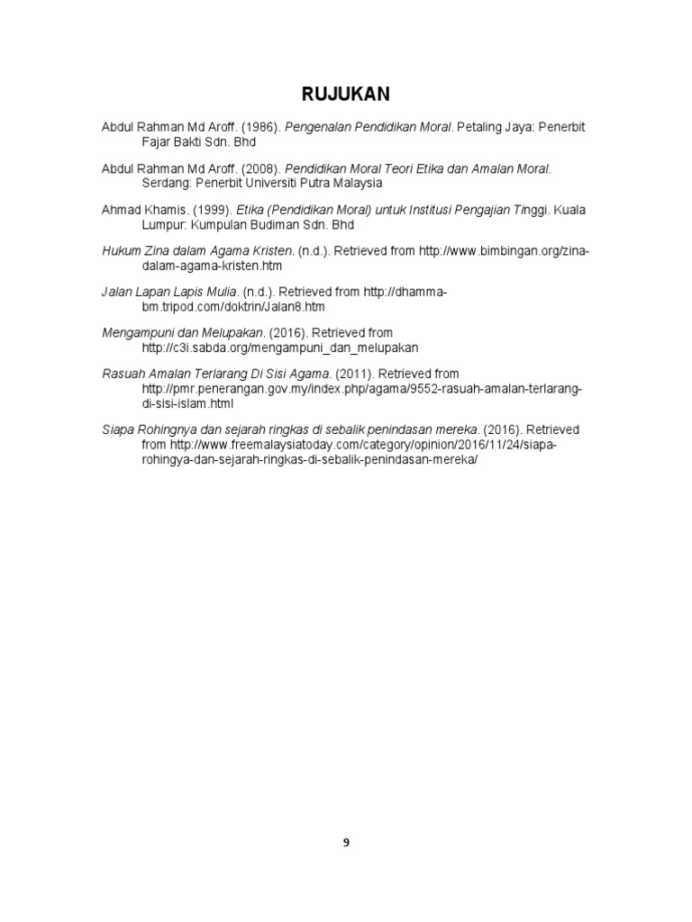 Contoh Rujukan | PDF