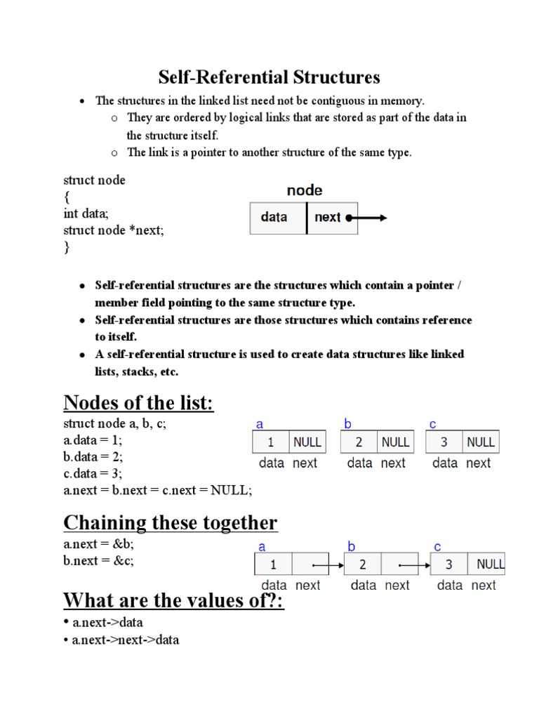 Self Referential Structure | PDF