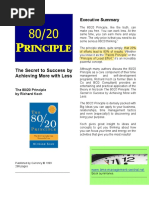 The 80 20 Principle | PDF | Self-Improvement
