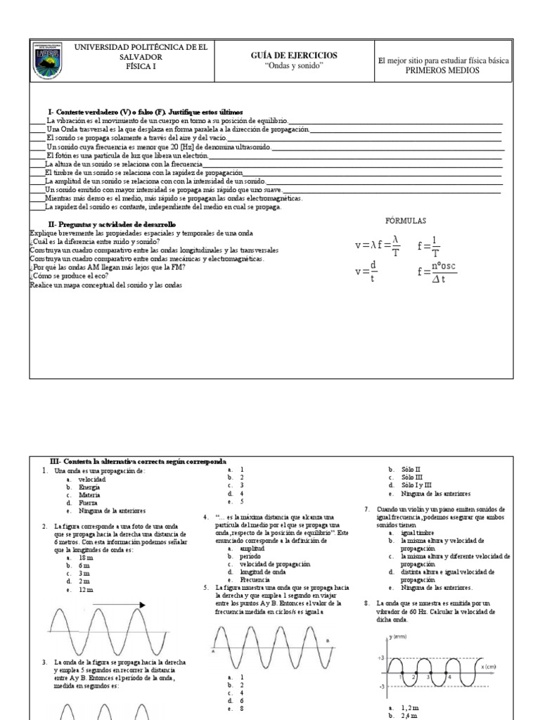 Guia de Ondas y Sonidos | PDF | Olas | Sonido