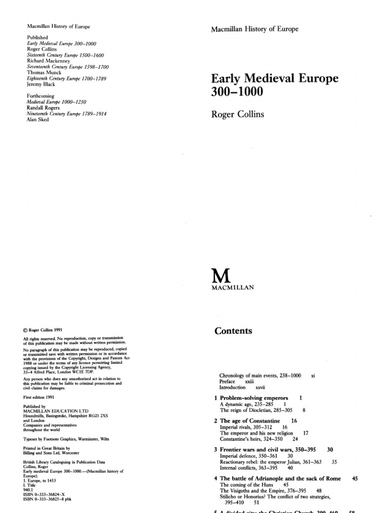 (Roger Collins) Early Medieval Europe, 300-1000 | PDF