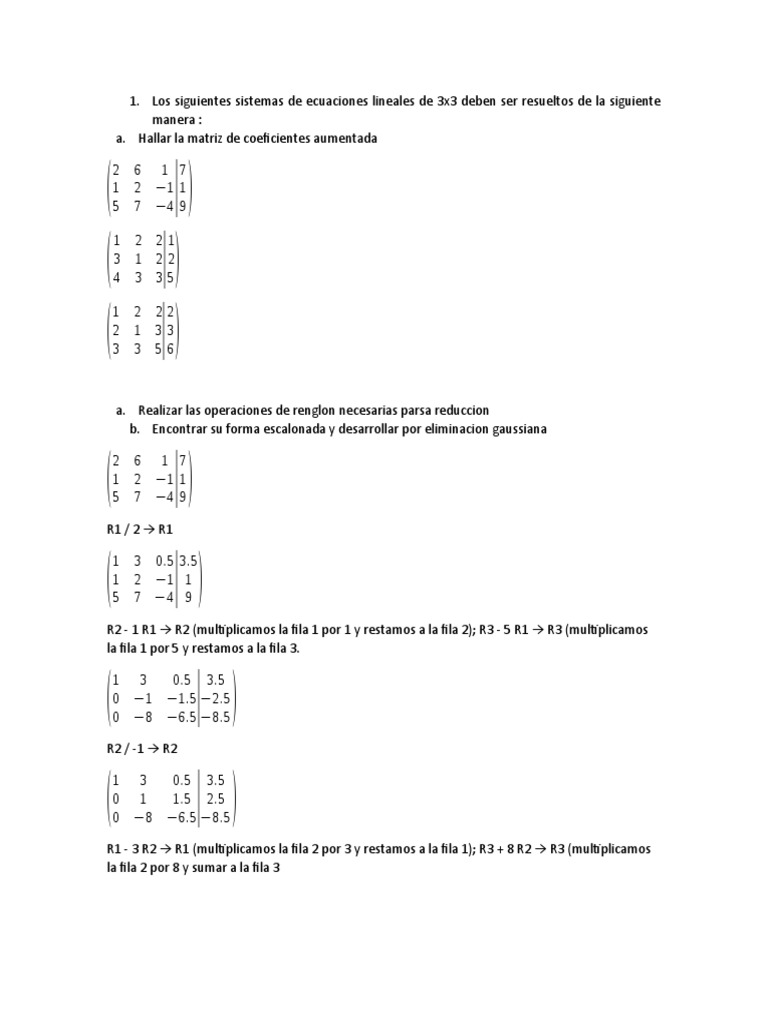 Algebra Lineal | PDF | Matemáticas De La Computación | Relaciones ...
