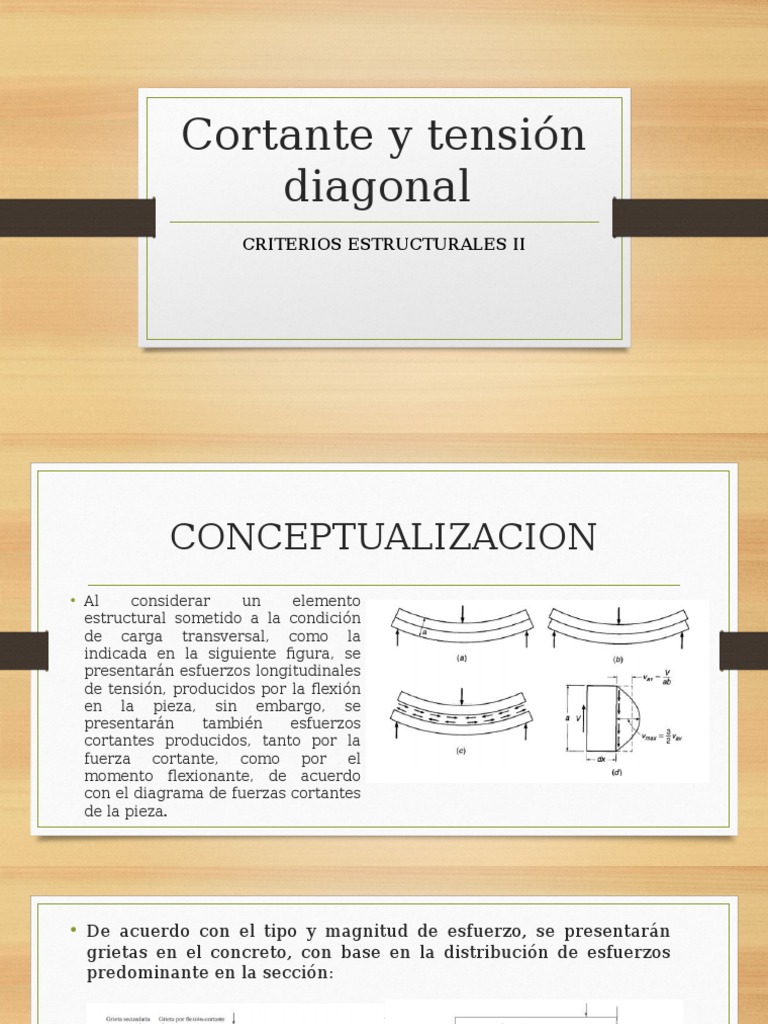 Cortante - y - Tension - Diagonal - Grupo 6 | PDF | Doblar | Hormigón