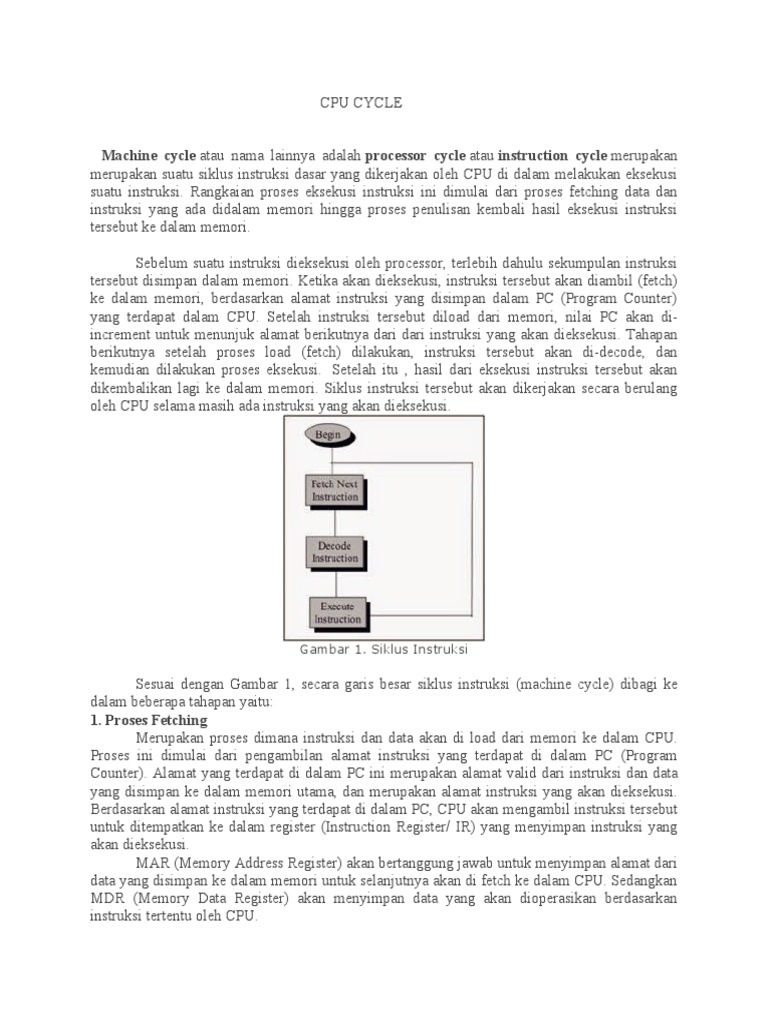 Cpu Cycle | PDF