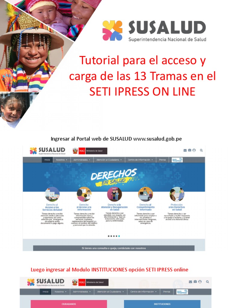 Tutorial Seti Ipress Susalud | PDF