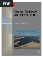 Solar Project Proposal PDF | PDF | Solar Power | Solar Panel